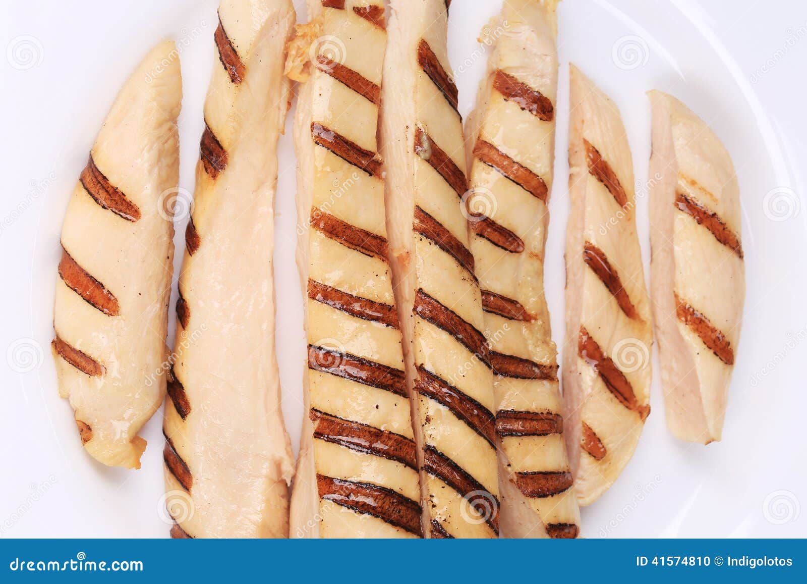 Beautiful Grilled Chicken Fillet. Stock Photo - Image of grilled ...