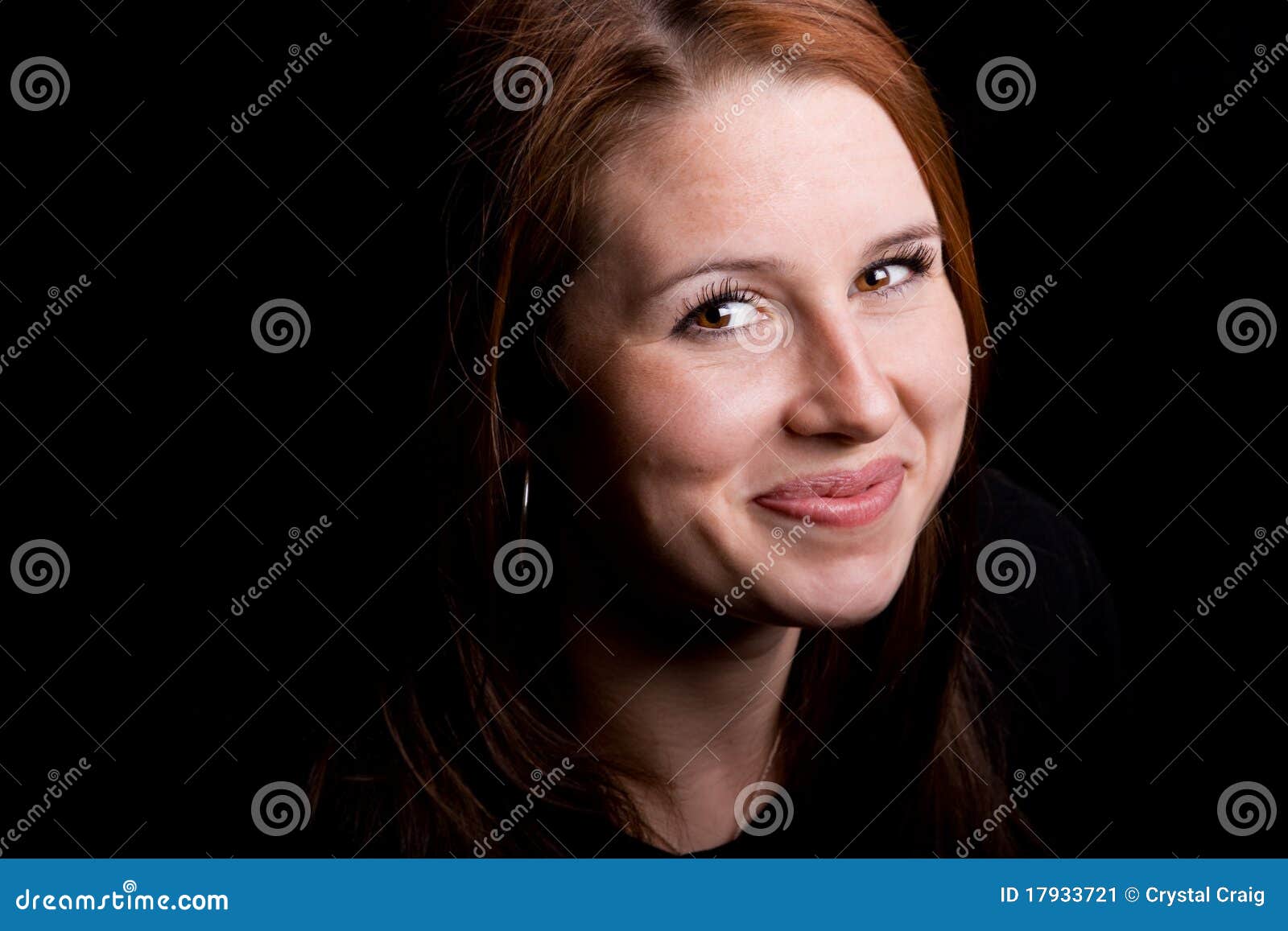 Beautiful grinning redhead stock image. Image of background - 17933721