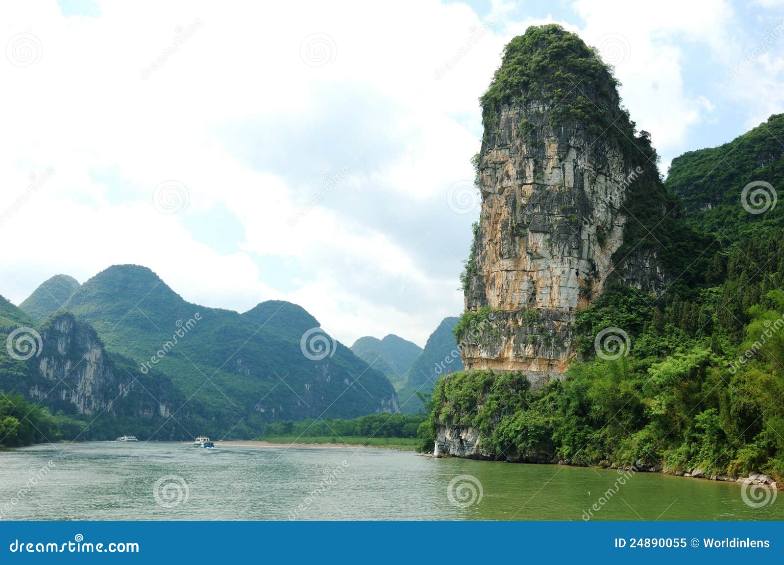 Beautiful Guilin stock image. Image of cruise, limestone - 24890055