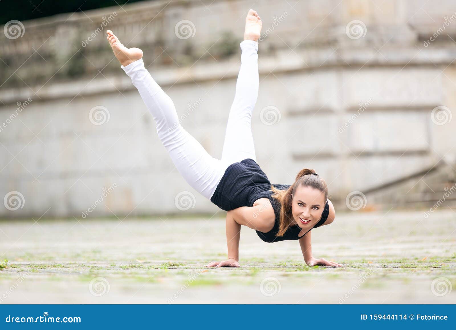 Beautiful Gymnastic Acrobat Stock Photo - Image of energy, beautiful ...