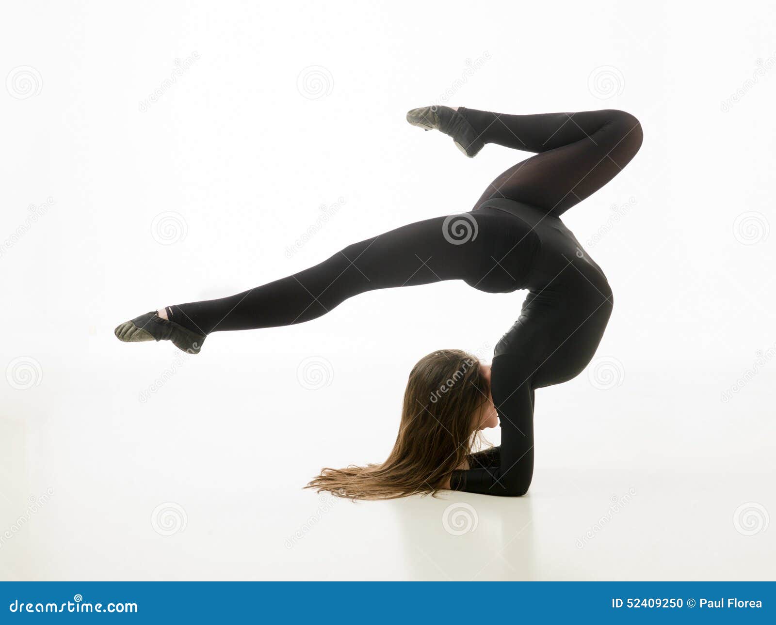 Beautiful gymnastics pose stock photo. Image of build - 52409250