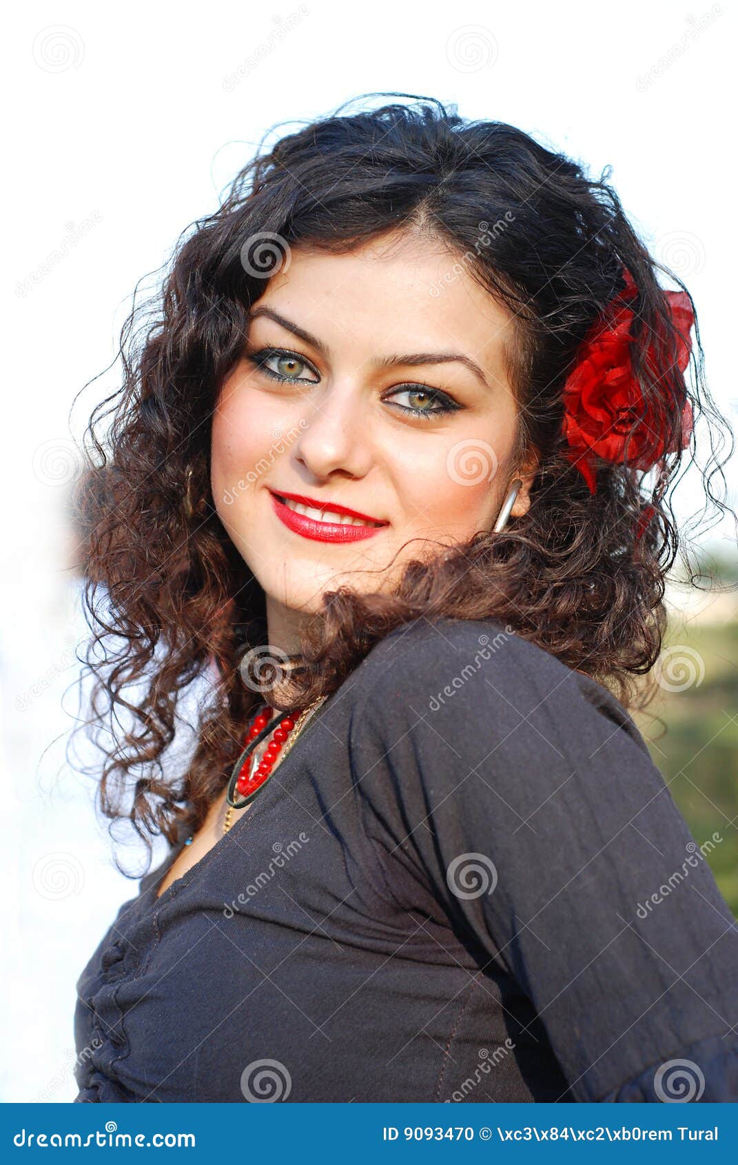 Beautiful Gypsy Girl stock photo. Image of fashion, beauty - 9093470