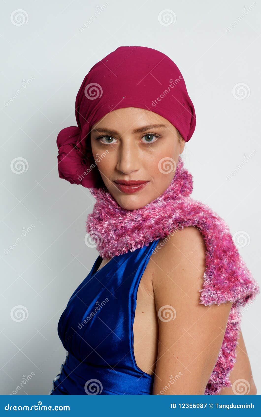 Beautiful Gypsy Model stock image. Image of cover, scarf - 12356987