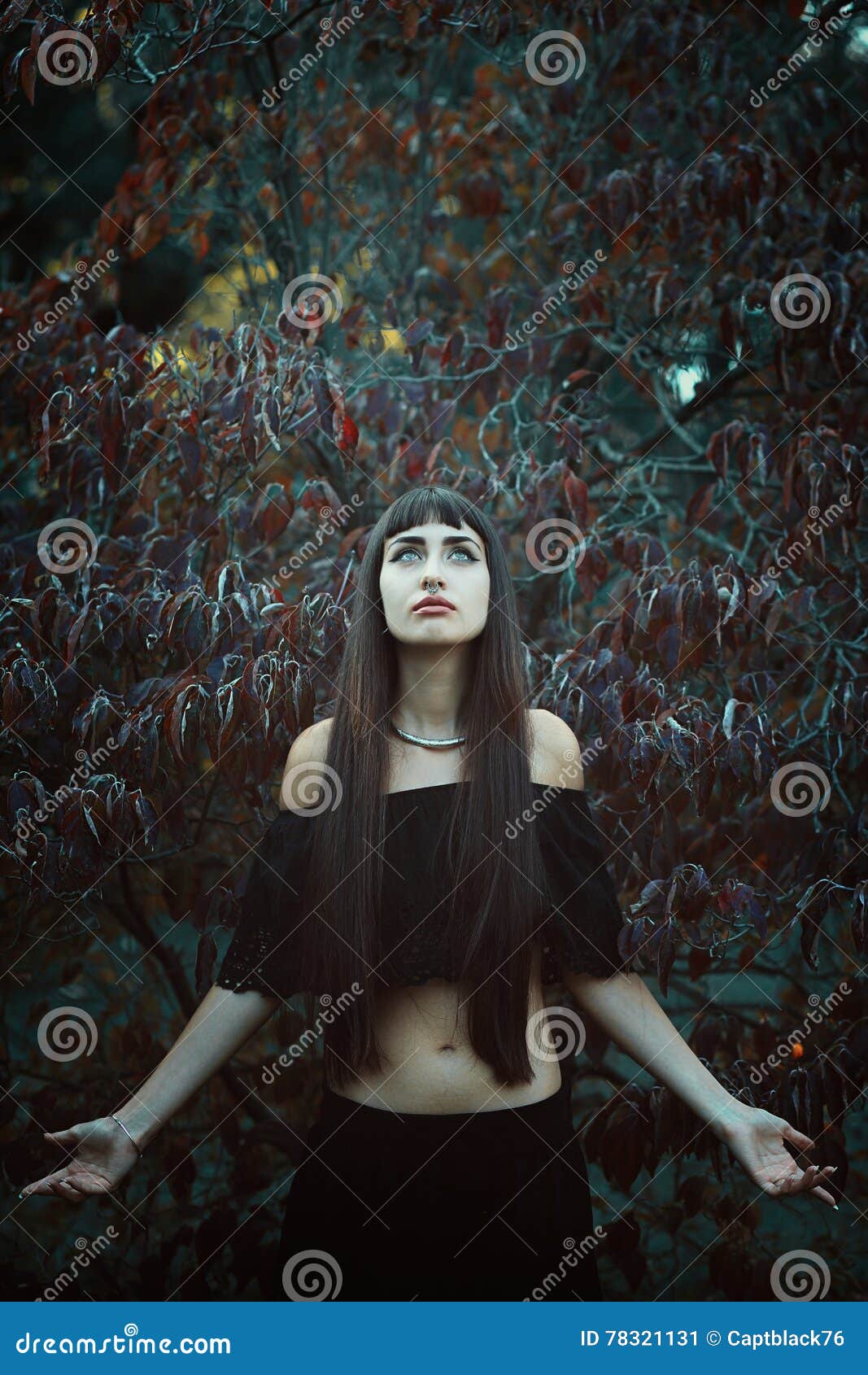 Beautiful gypsy witch stock image. Image of gothic, spell - 78321131