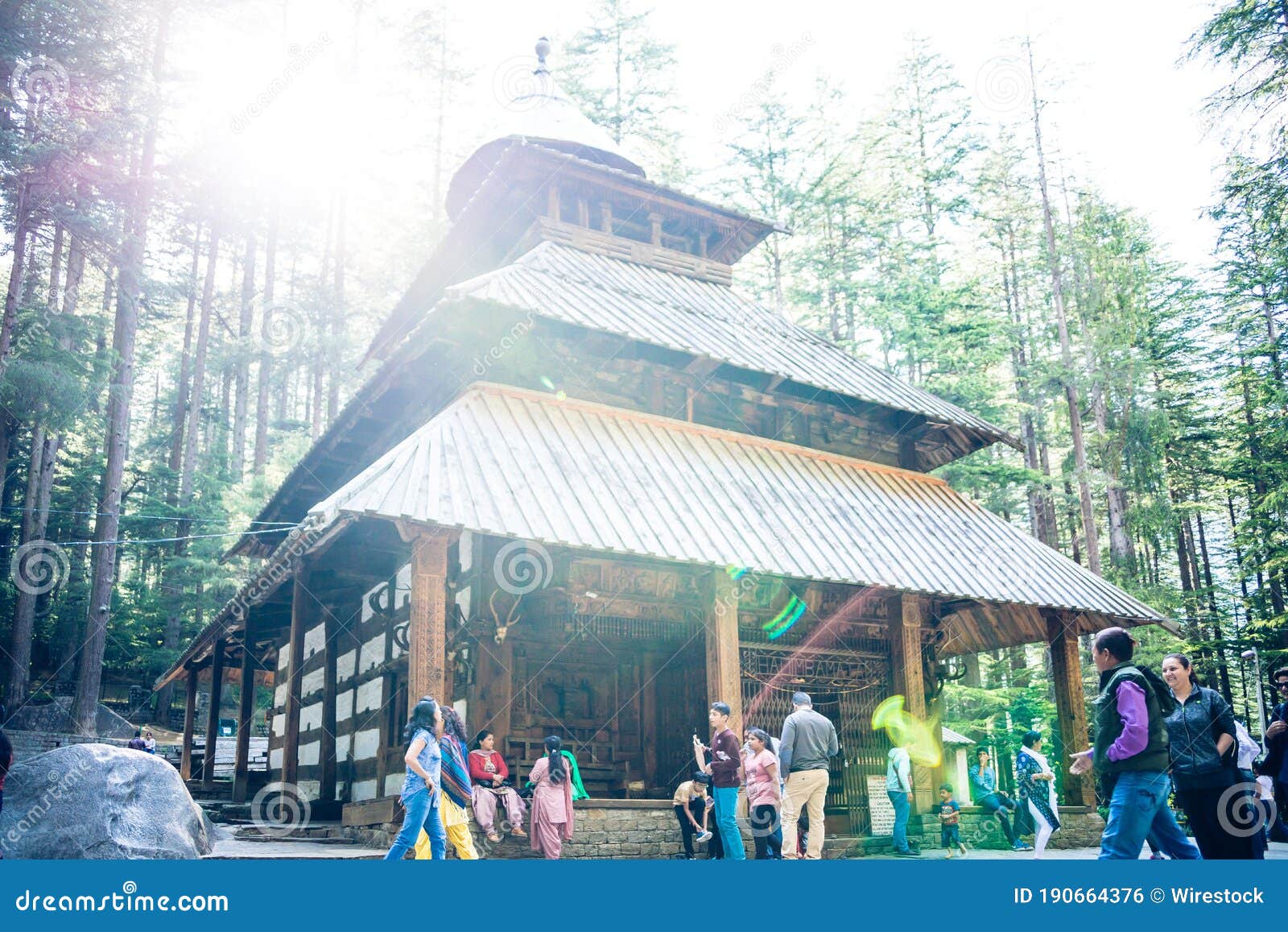 Beautiful Hadimba Devi Temple in Manali, India Editorial Photo - Image ...