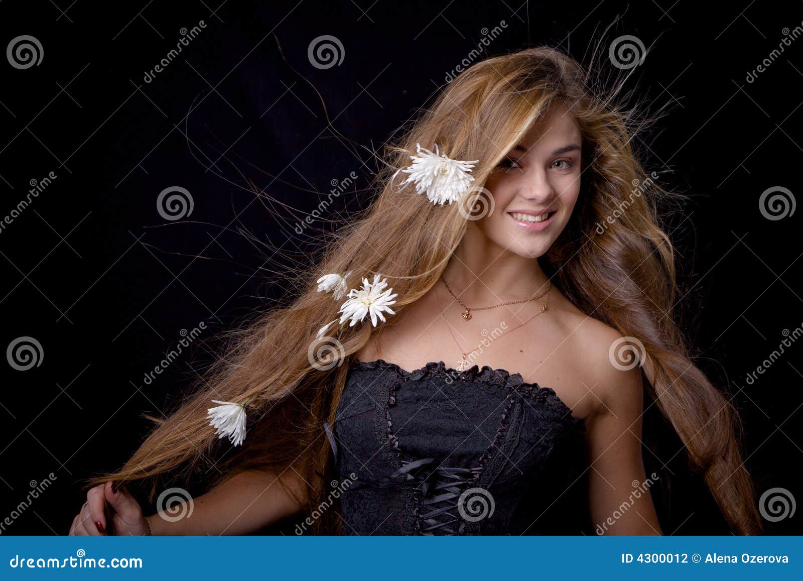 Beautiful hair stock photo. Image of elegance, bouquet - 4300012