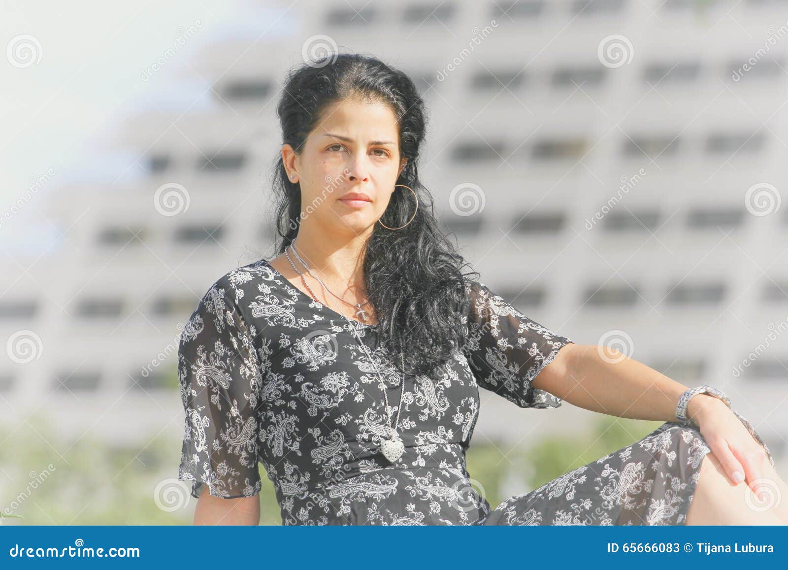 Beautiful girl stock image. Image of hairstyle, city - 65666083