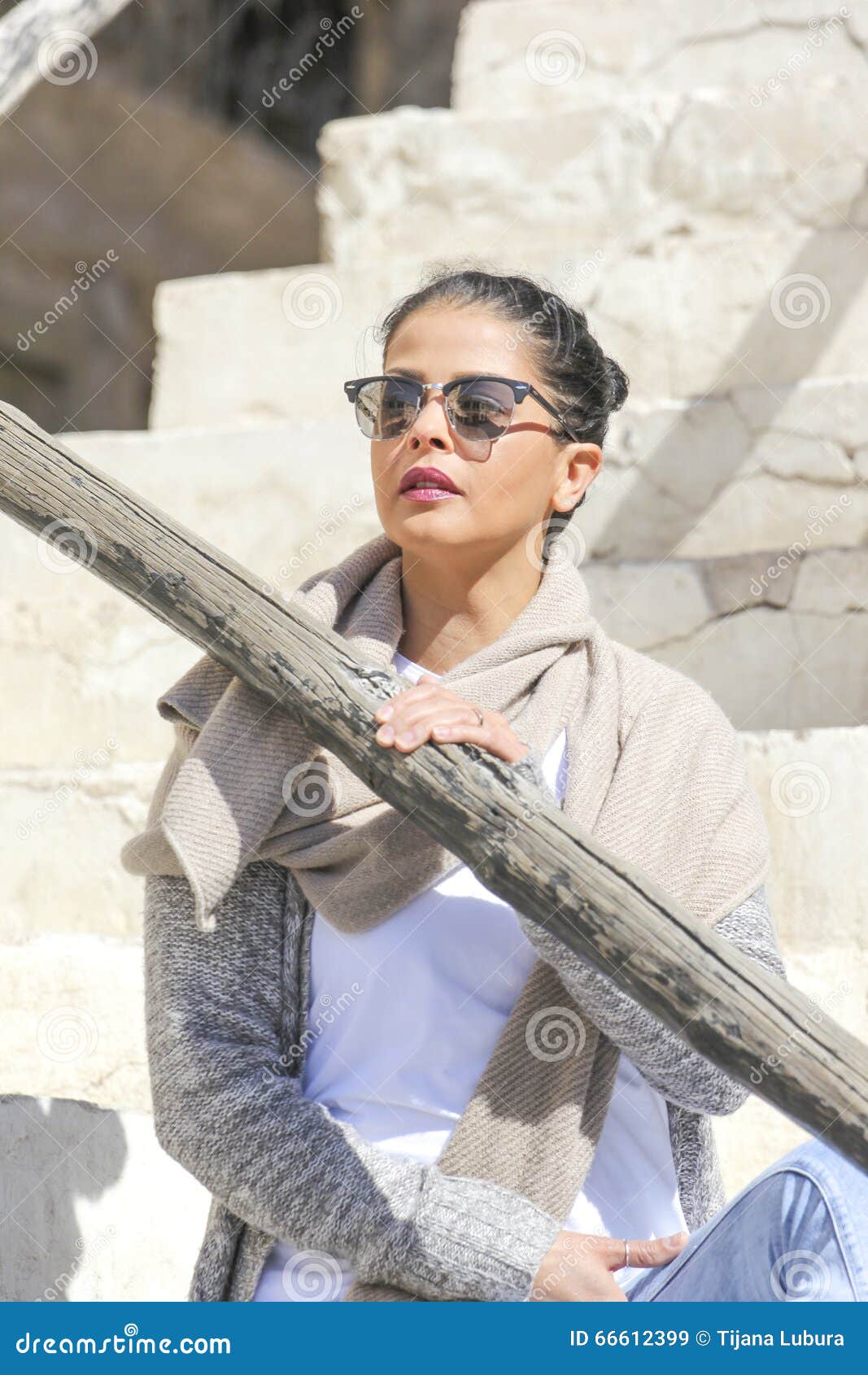 Beautiful girl stock image. Image of fashion, barefoot - 66612399