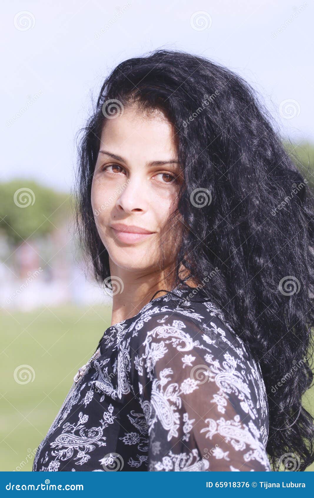 Portrait of a Beautiful Girl Stock Photo - Image of model, holding ...