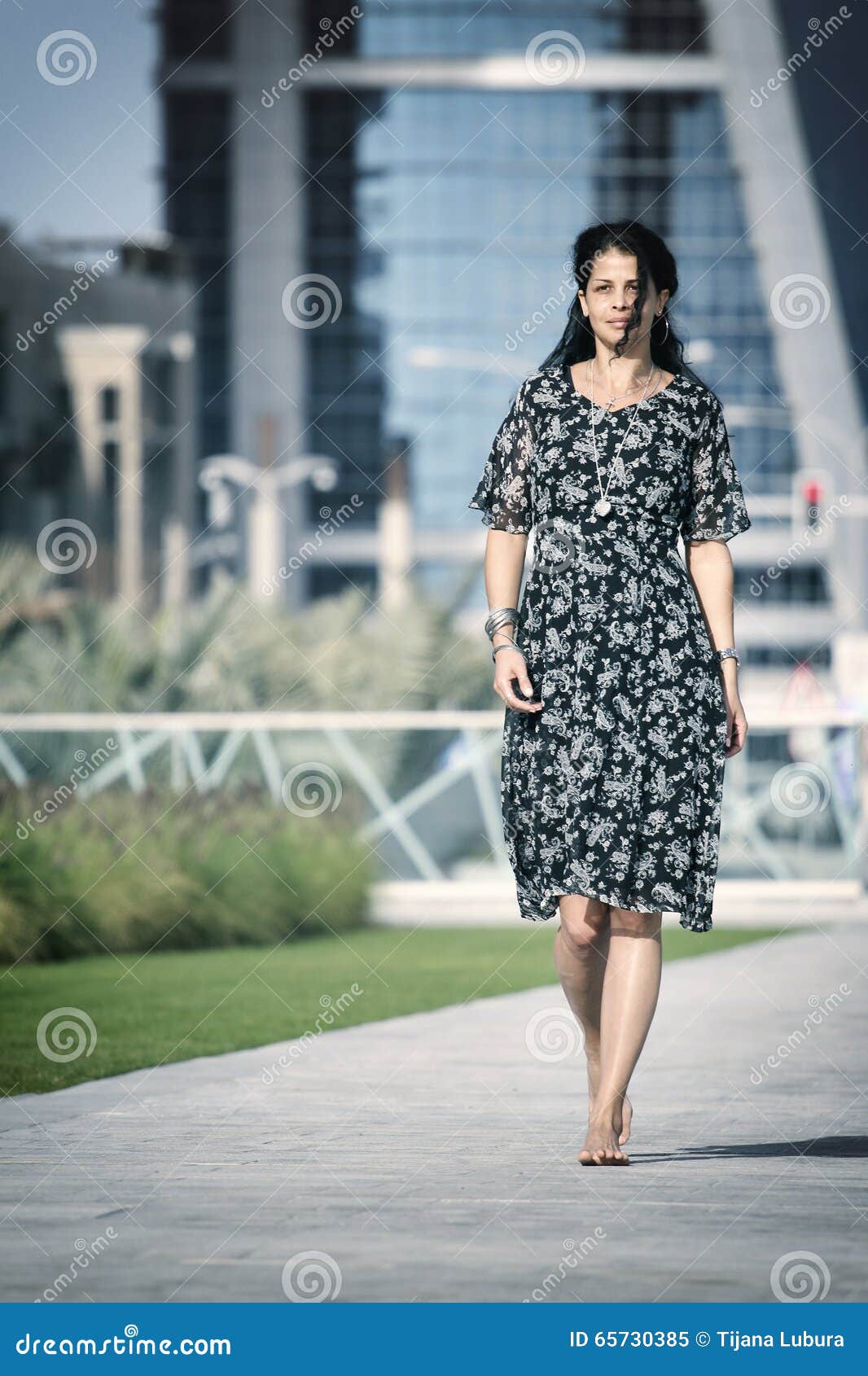 Beautiful girl stock image. Image of barefoot, curl, business - 65730385