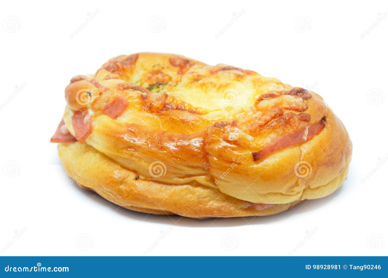 Beautiful ham cheese bun stock image. Image of bakery - 98928981