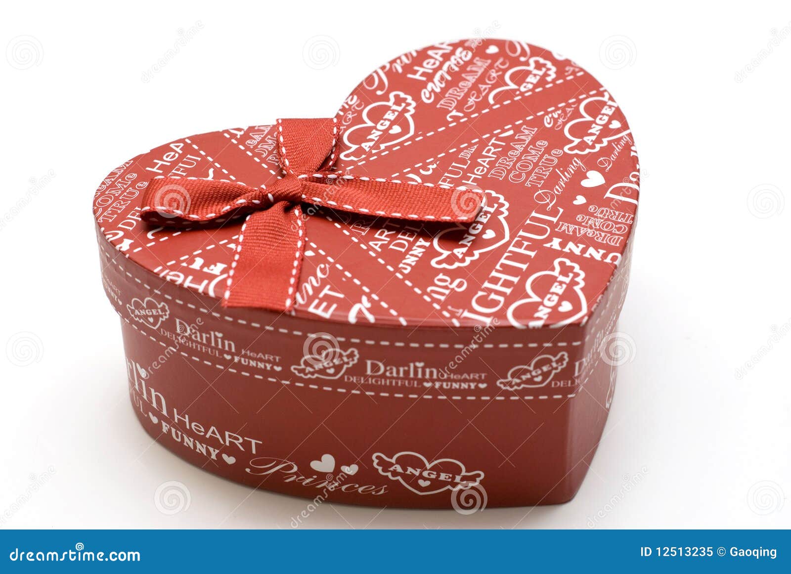 Beautiful Hand-made Red Heart Gift Box Stock Image - Image of packages ...