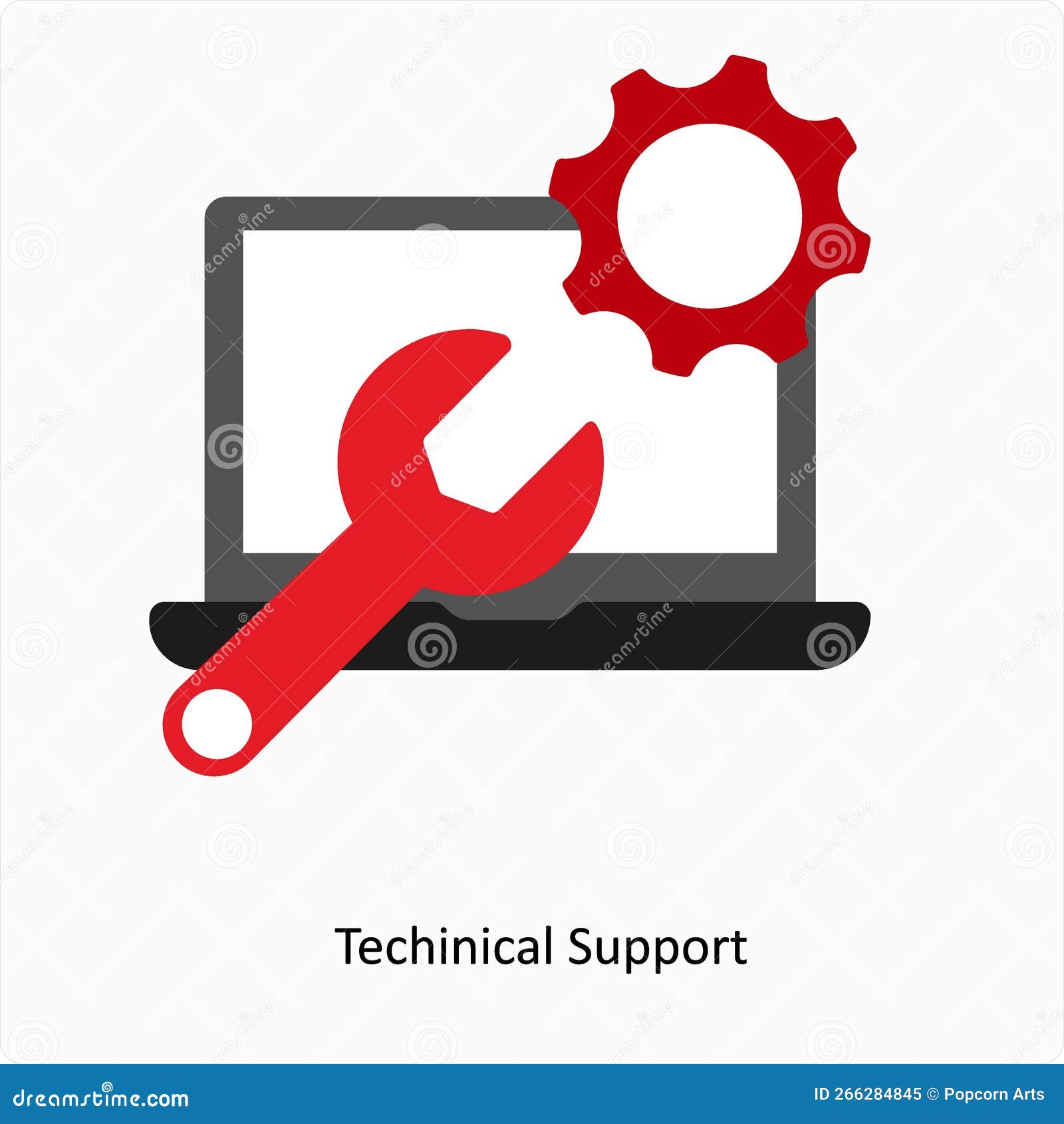 Techinical Support stock vector. Illustration of design - 266284845