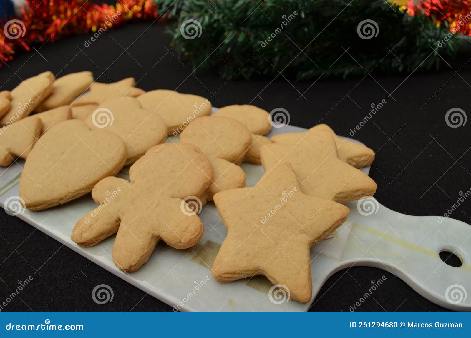 Beautiful Handmade Cookies for Christmas Celebration Stock Photo ...