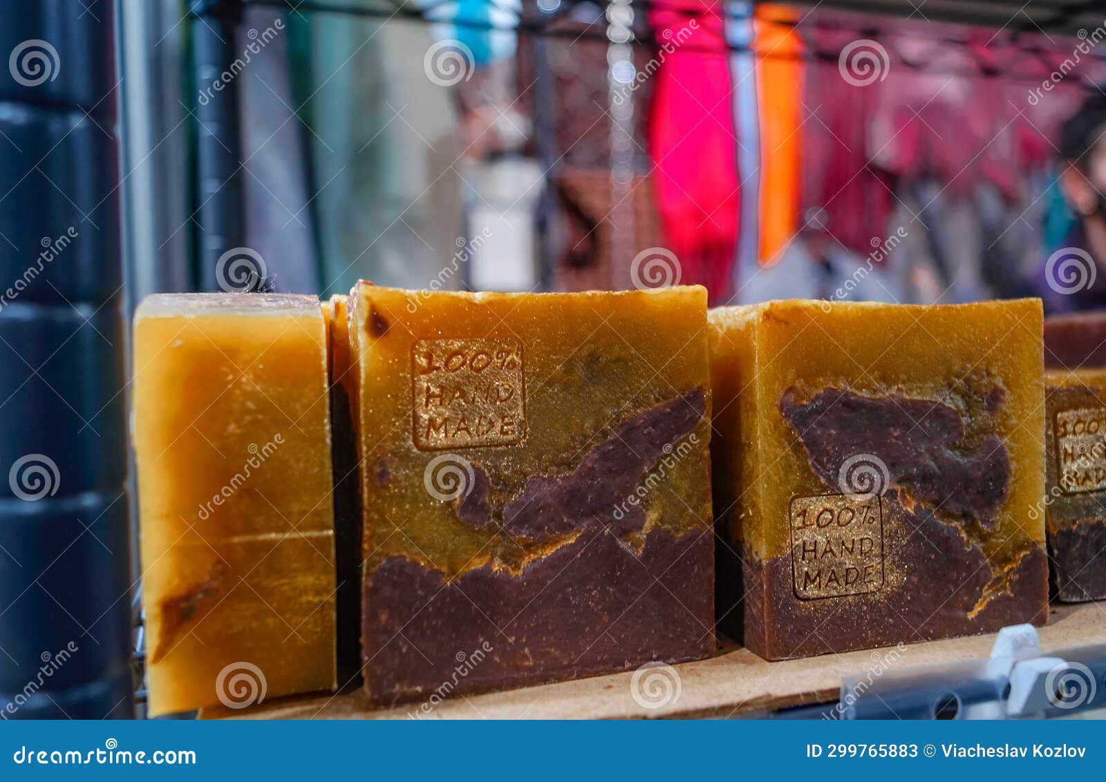Beautiful Handmade Soap with a Variety of Textures Stock Image - Image ...