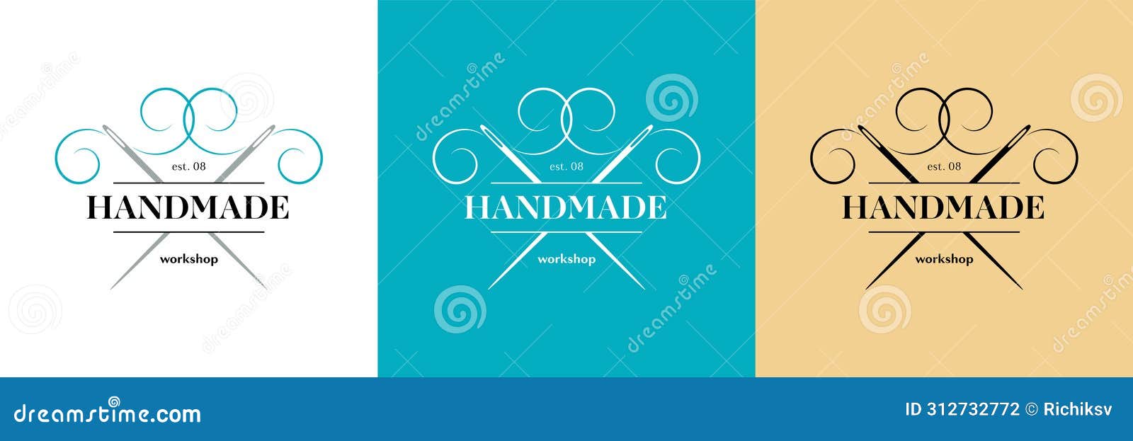 Beautiful handmade symbol stock vector. Illustration of label - 312732772