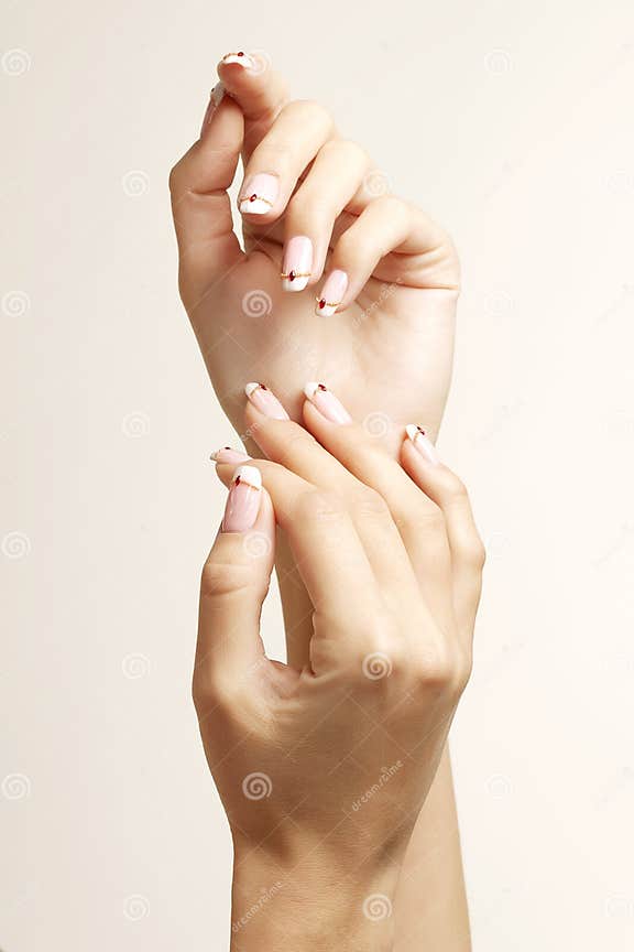 Beautiful Hands with Beautiful Nails Stock Image - Image of finger ...