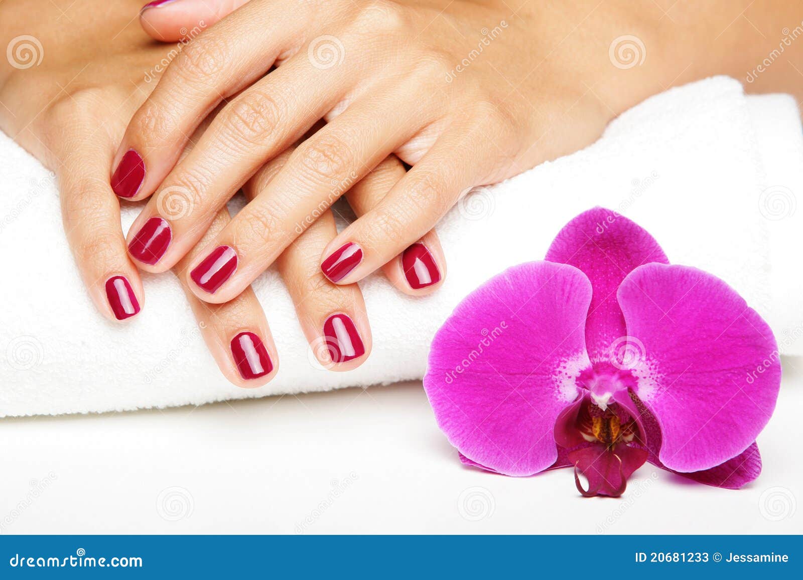 Beautiful Hands with Manicure Stock Image - Image of clean, cosmetics ...