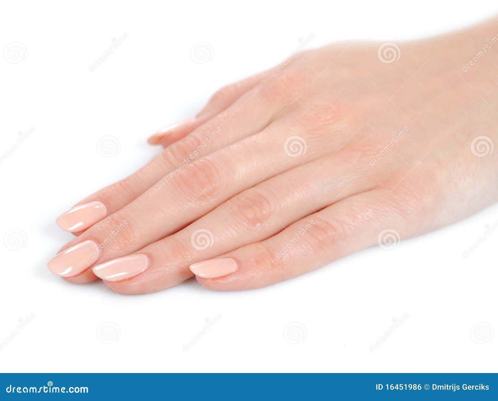 Beautiful Hands with Perfect Nail Manicure Stock Photo - Image of clean ...