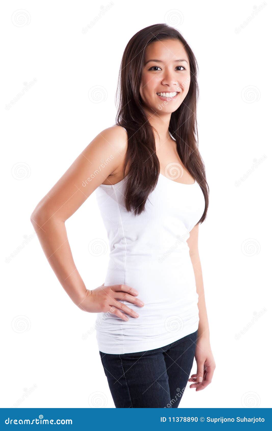 Beautiful Happy Asian Woman Stock Photo - Image of adorable, expression ...