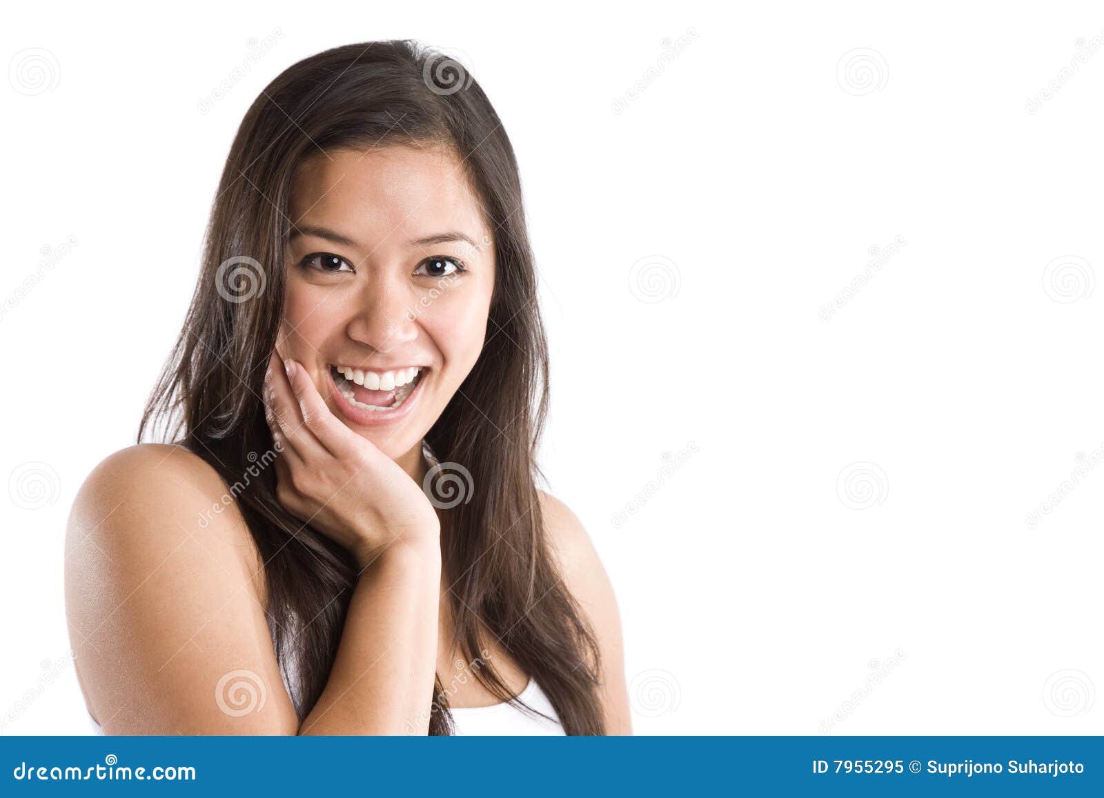 Beautiful Happy Asian Woman Stock Image - Image of emotion, model: 7955295