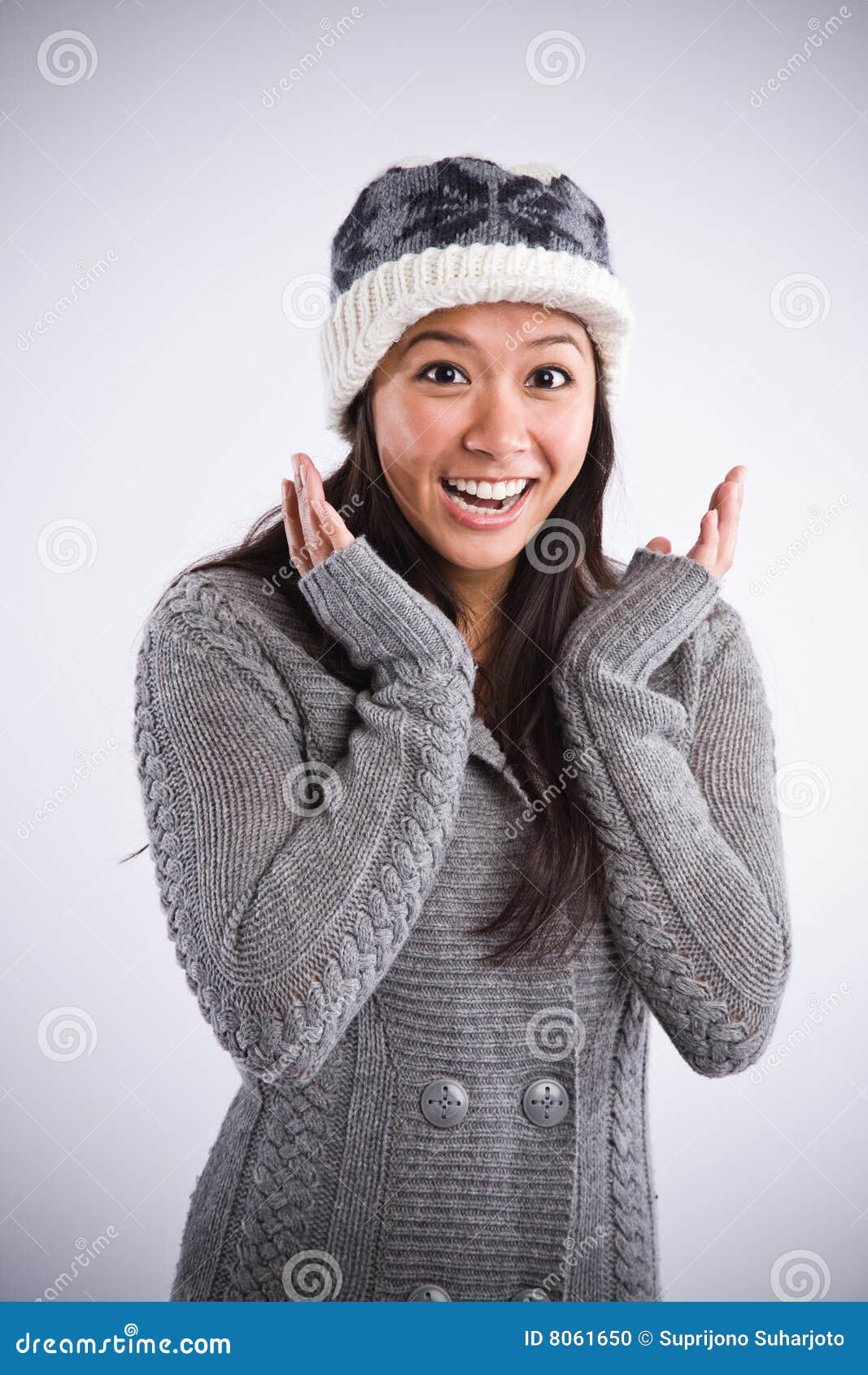 Beautiful Happy Asian Woman Stock Photo - Image of cheerful, beautiful ...
