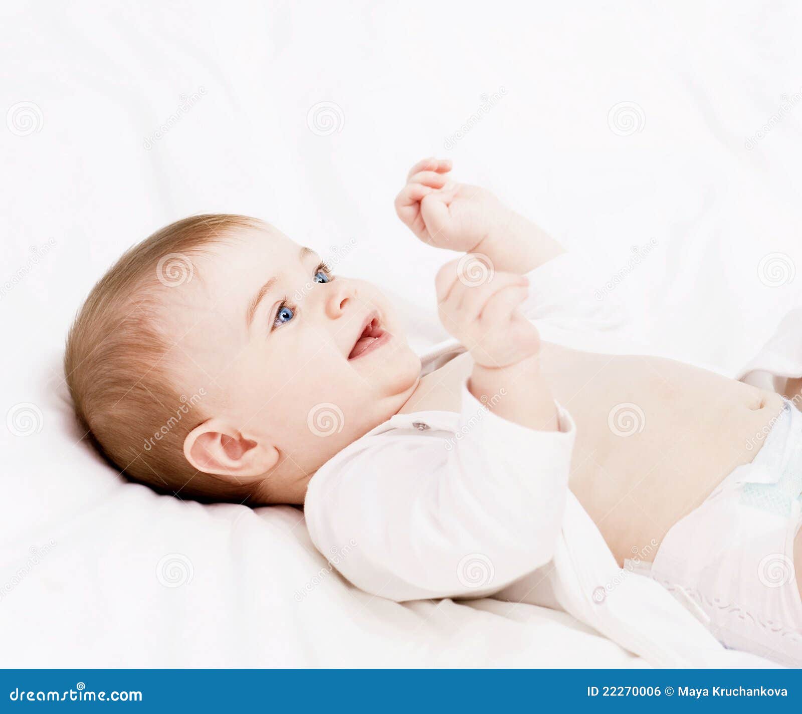 Beautiful happy baby stock photo. Image of girl, joyful - 22270006