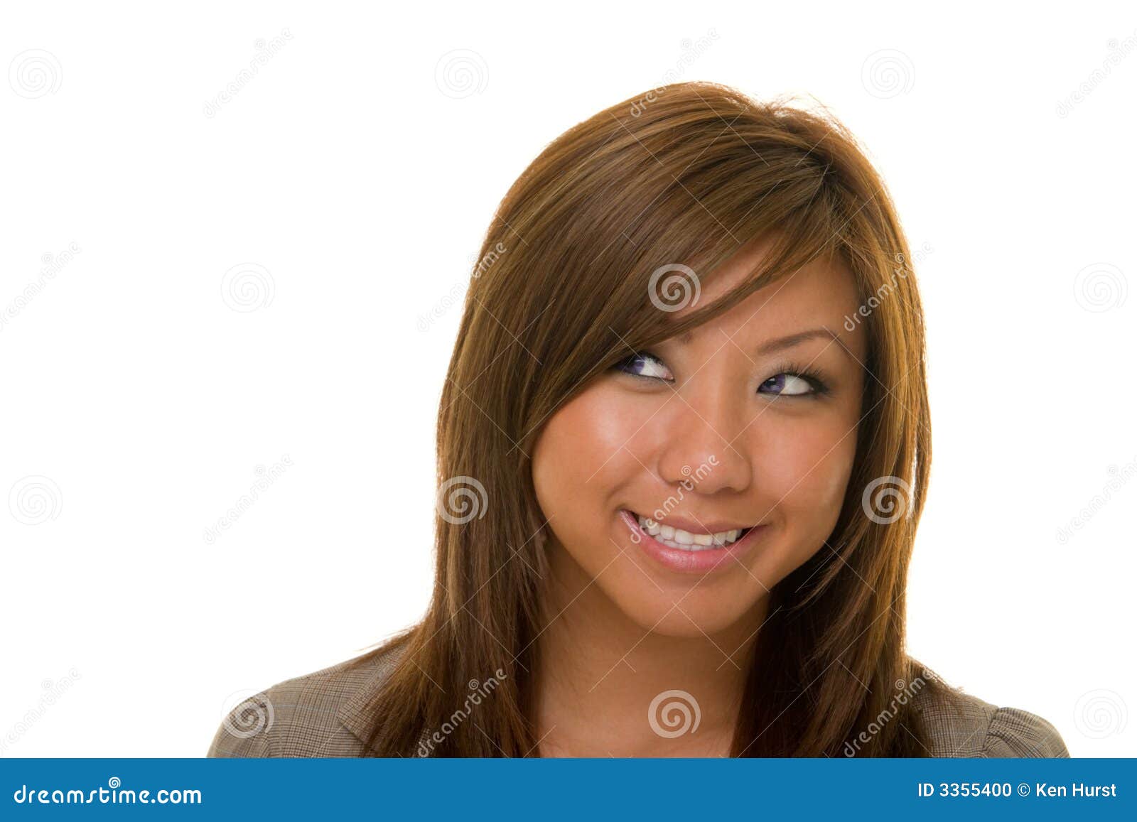 Beautiful Happy Business Woman Stock Photo - Image of hair, extreme ...