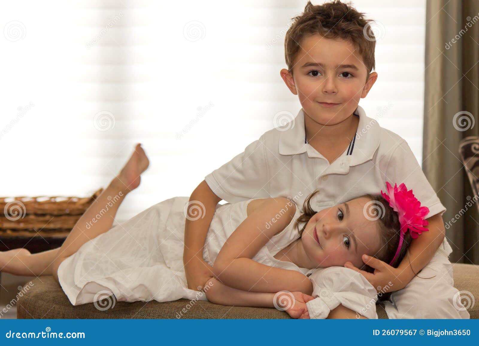 Beautiful, Happy Children Posing Stock Image - Image of copy, adorable ...