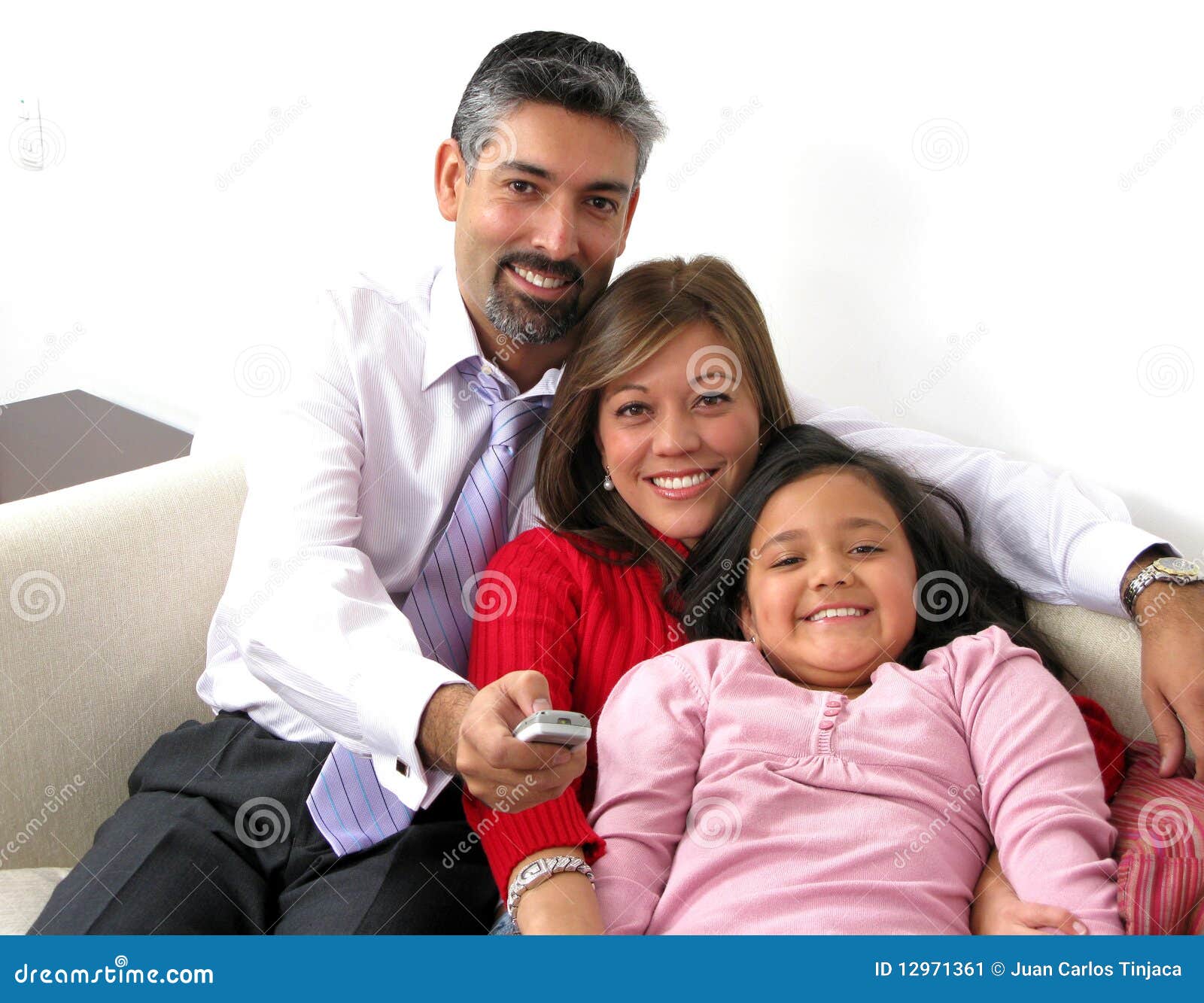 Beautiful happy family stock image. Image of relax, leisure - 12971361