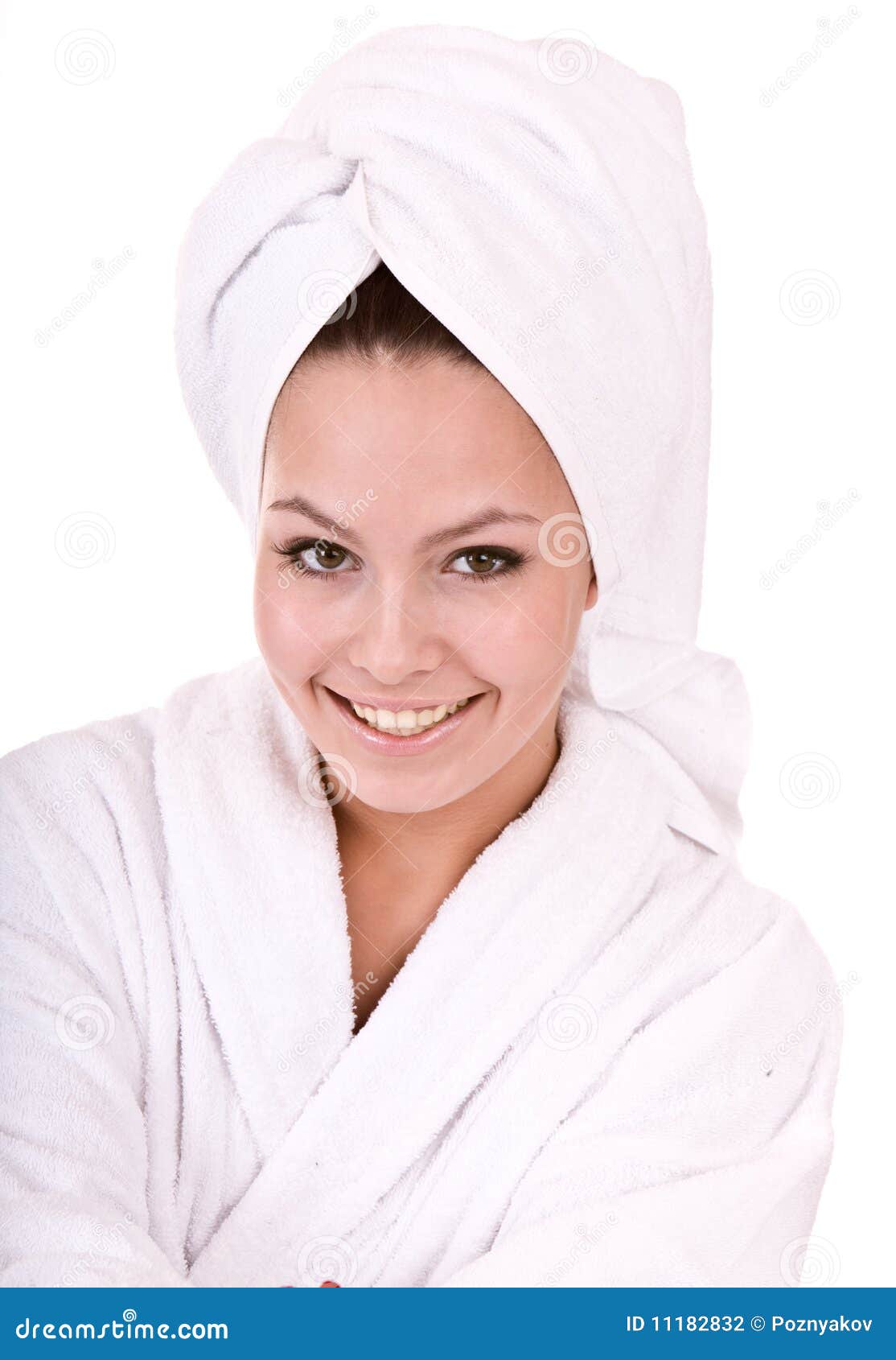 Beautiful Happy Girl in Spa. Stock Photo - Image of happiness, leisure ...