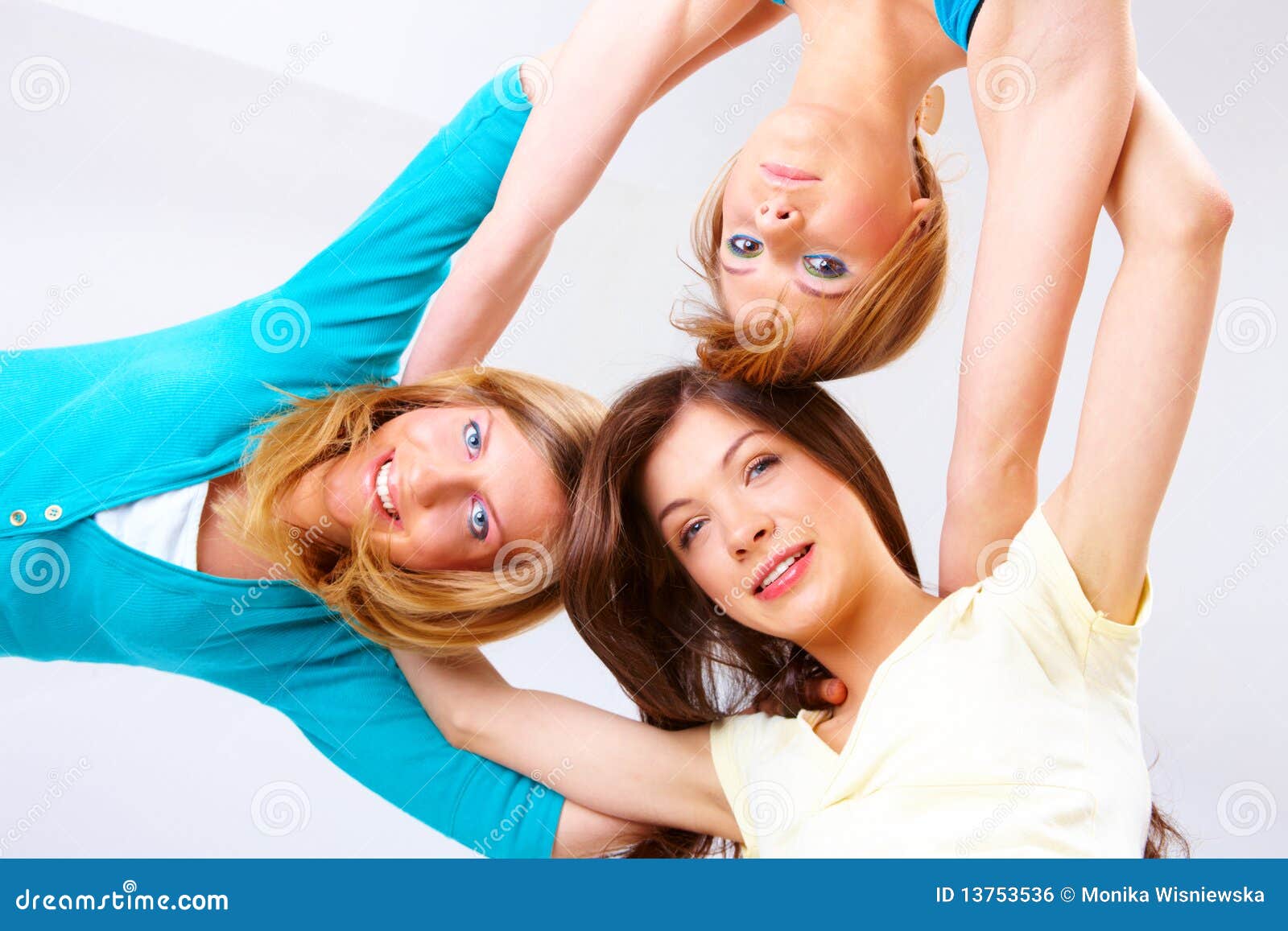 Beautiful happy girls stock photo. Image of caucasian - 13753536
