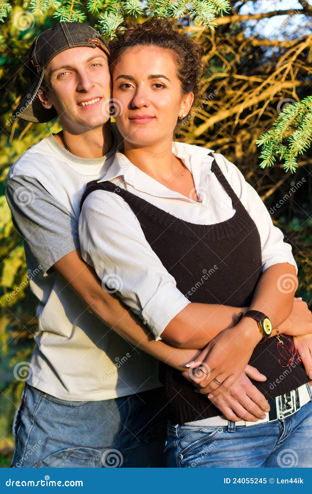 Beautiful Happy Love Couple Stock Image - Image of happiness, park ...