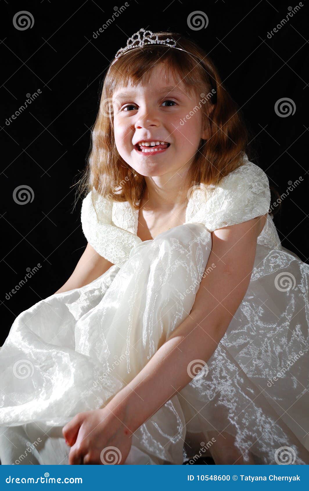 Beautiful happy princess stock photo. Image of hair, cute - 10548600