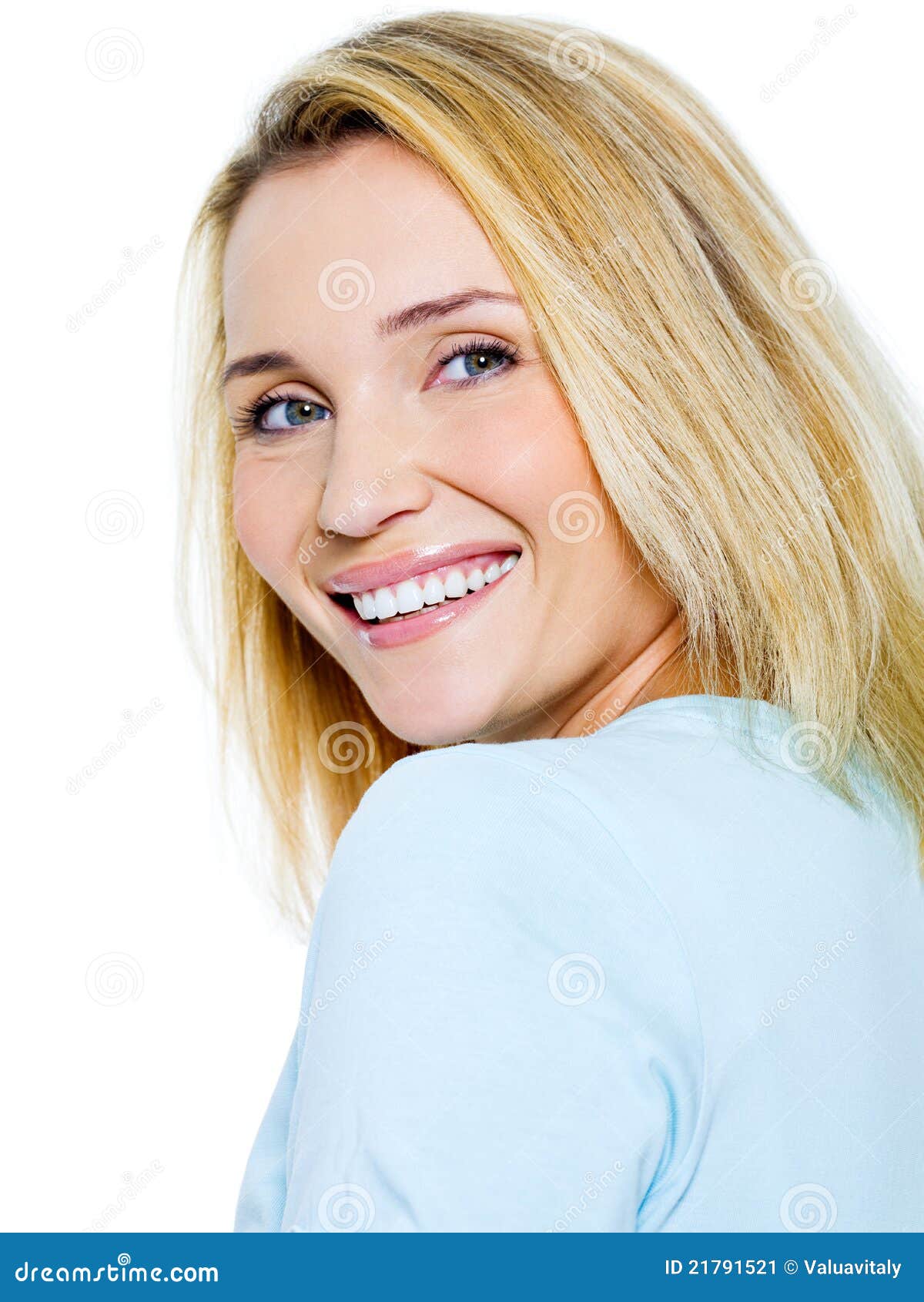Beautiful Happy Smiling Woman Stock Image - Image of beautiful, teeth ...