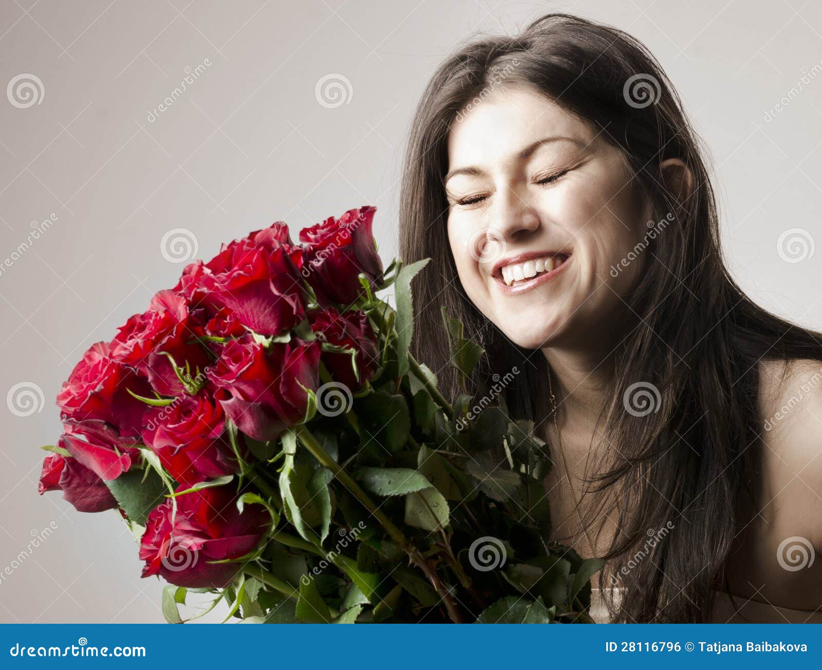 Beautiful happy woman stock photo. Image of beauty, girl - 28116796