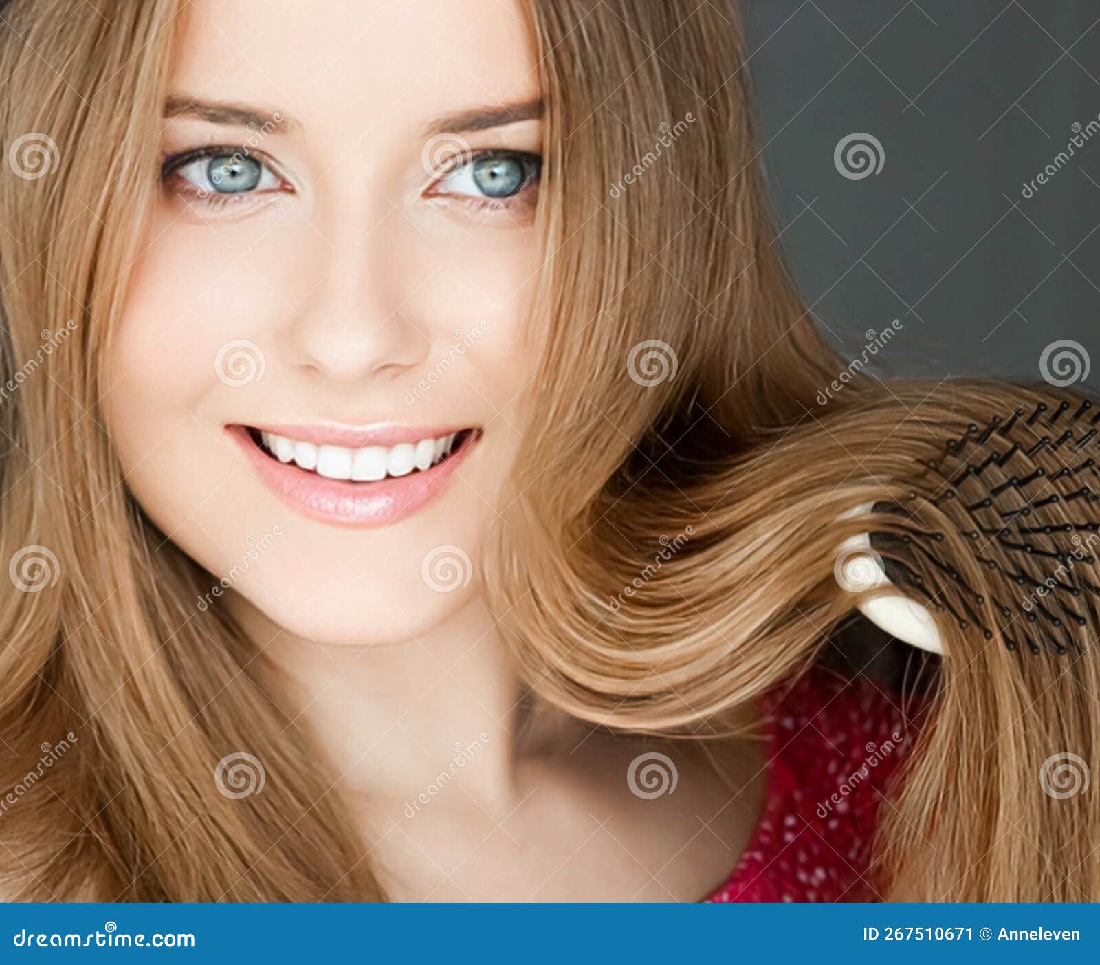 Beautiful Happy Woman Combing Her Long Hair Stock Image - Image of ... Beautiful Happy Woman Combing Her Long Hair Stock Image - Image of ...