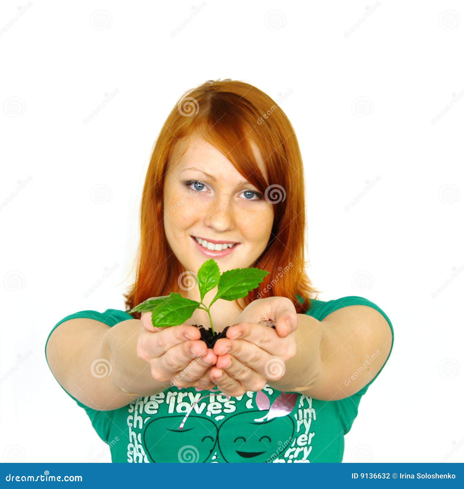 Beautiful Happy Young Woman Holding Plant Stock Photo - Image of girl ... Beautiful Happy Young Woman Holding Plant Stock Photo - Image of girl ...