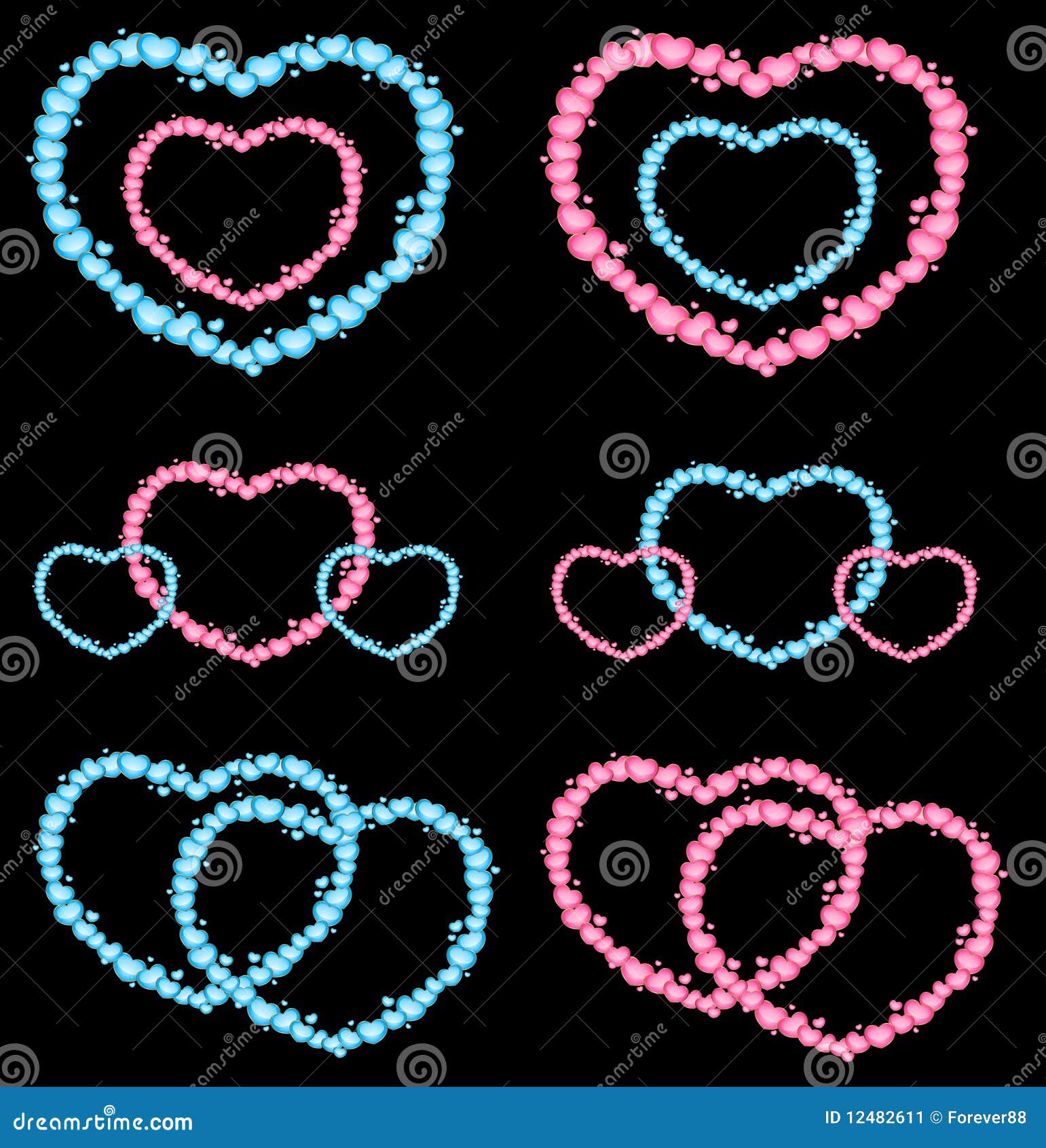 Beautiful heart stock vector. Illustration of december - 12482611