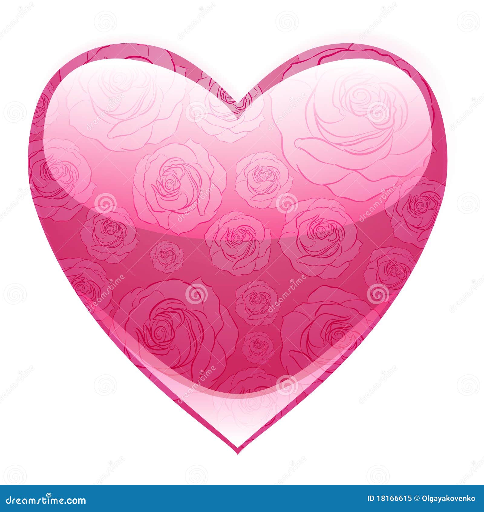 Beautiful heart stock vector. Illustration of shape, lovely - 18166615