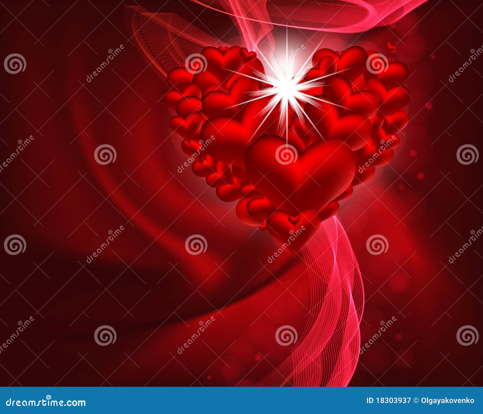 Beautiful Heart Shape Background Royalty-Free Stock Photography ...
