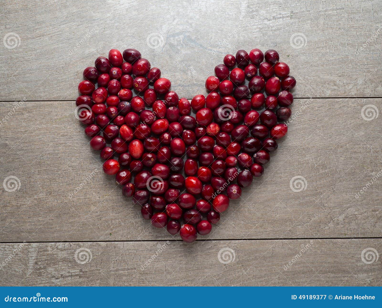 Beautiful Heart with Cranberries Stock Image - Image of abstract ...
