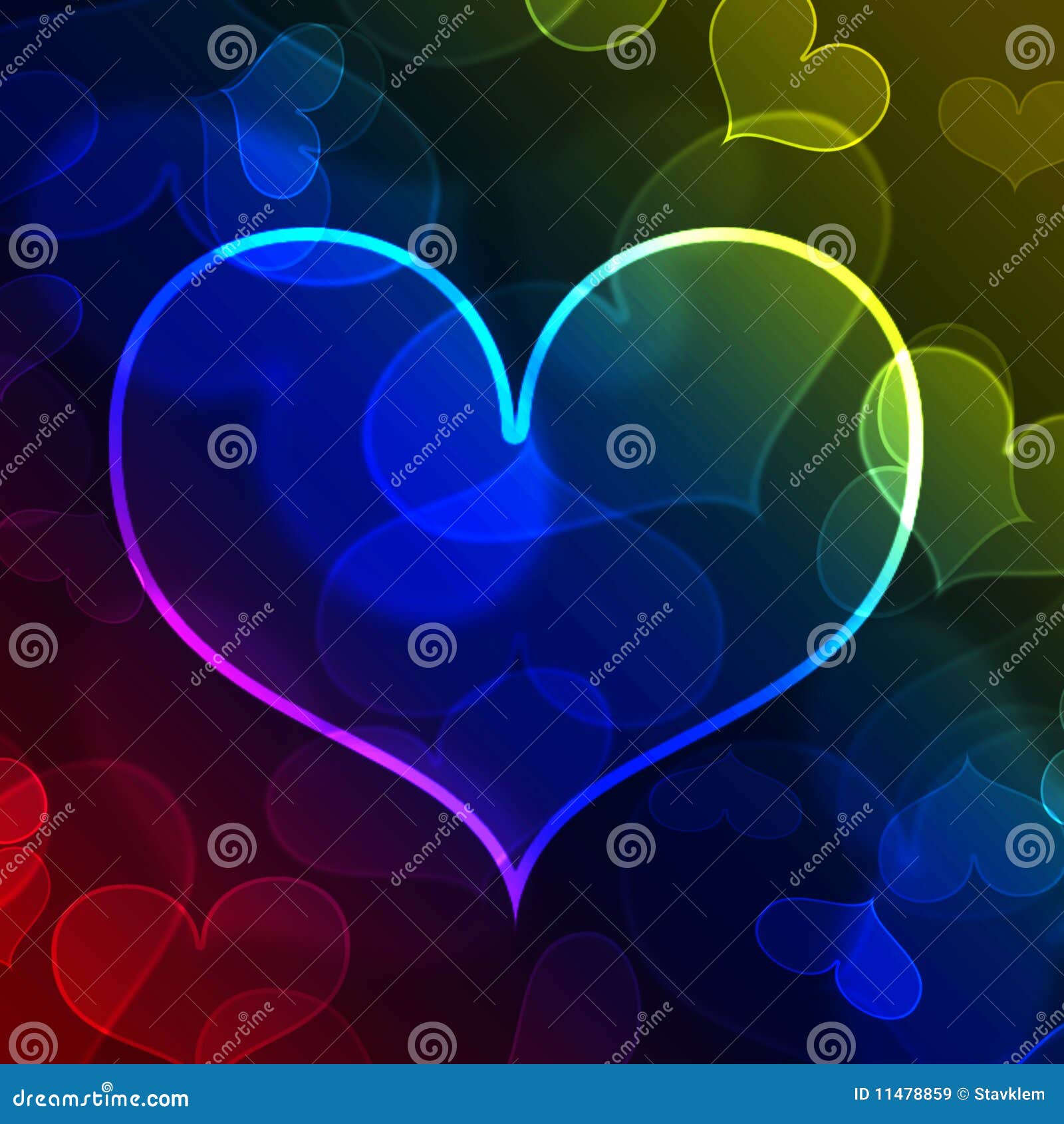Beautiful Heart Shape Background Royalty Free Stock Images - Image ...