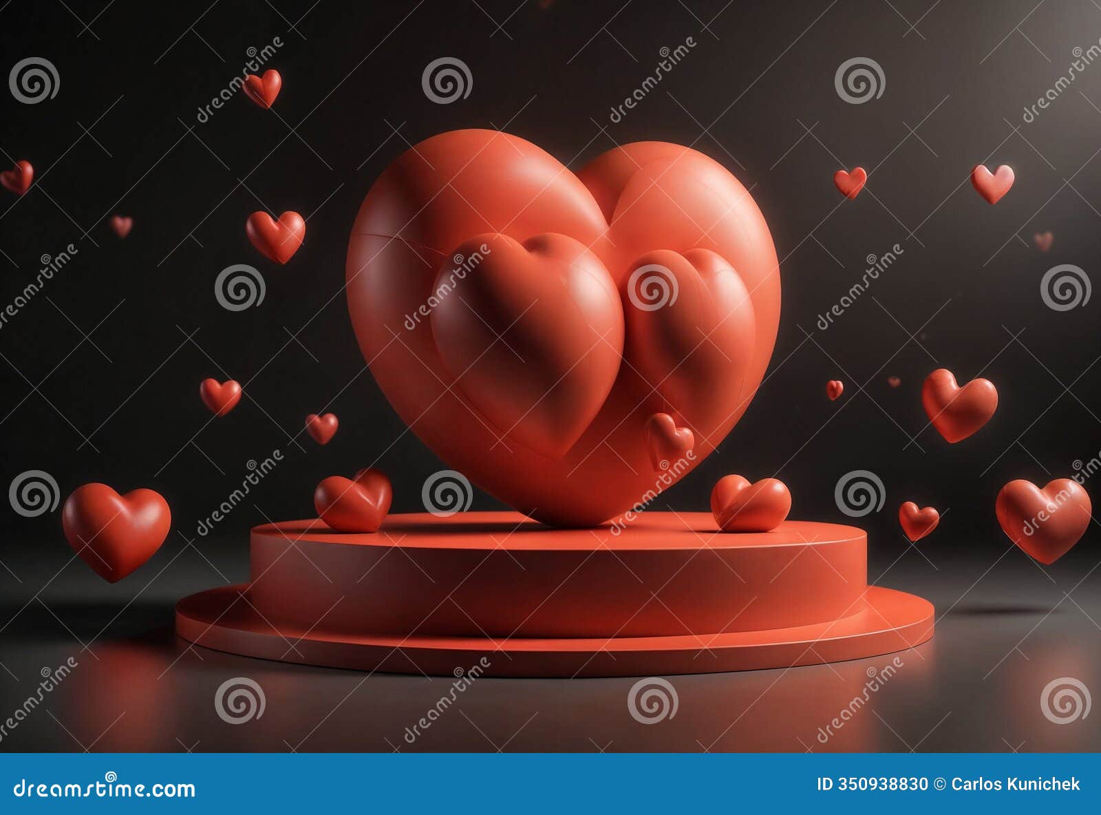 Beautiful Hearts in Studio Geometric Rendering Platform Design ...