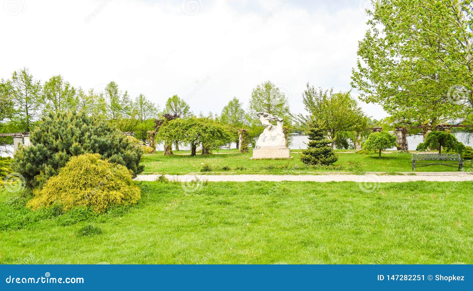 Beautiful Herastrau Park from Bucharest, Romania in a Spring Day Stock ...