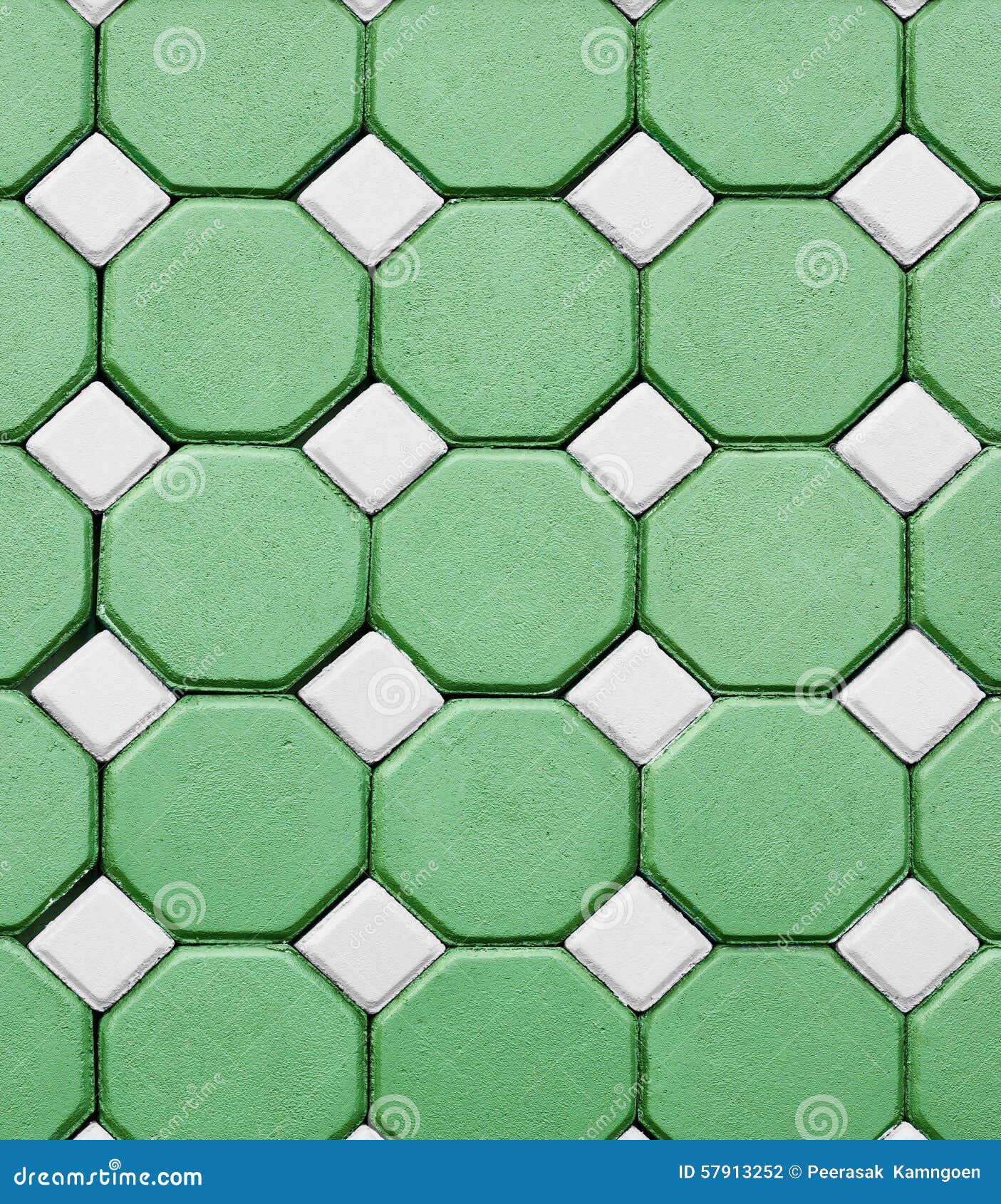 Beautiful Hexagonal Brick Flooring Pattern in the Park Stock Photo ...