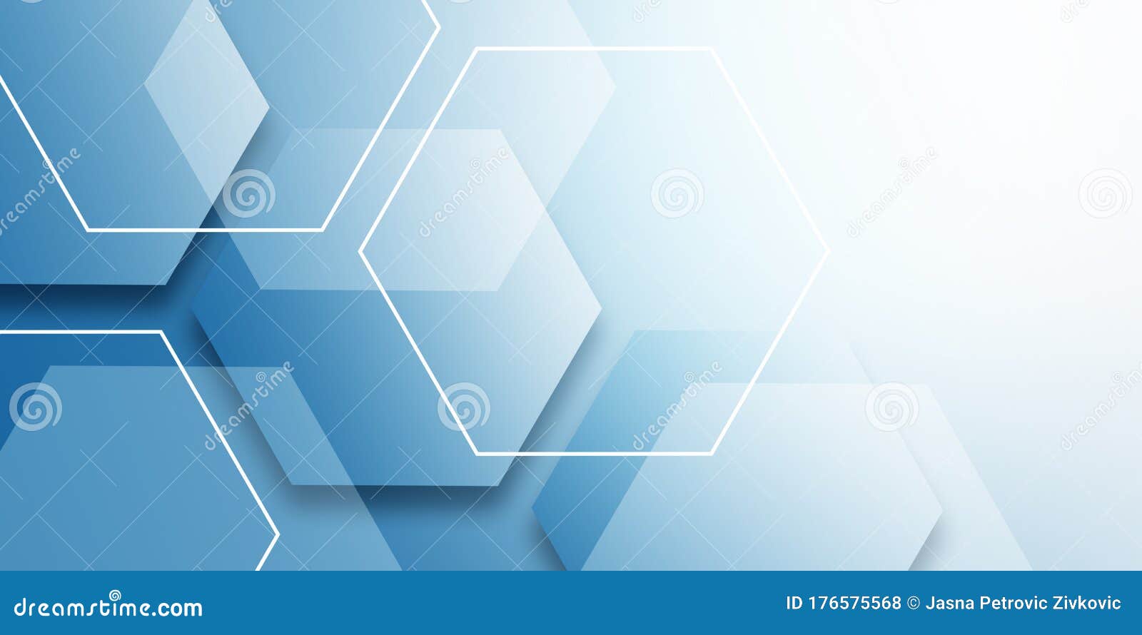 Hexagons Pattern. Geometric Abstract Background with Simple Hexagonal ...