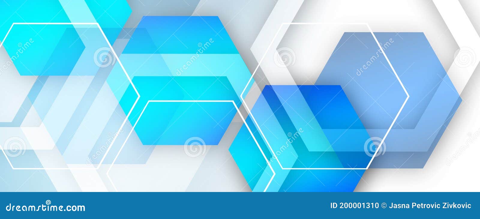 Hexagons Pattern. Geometric Abstract Background with Simple Hexagonal ...