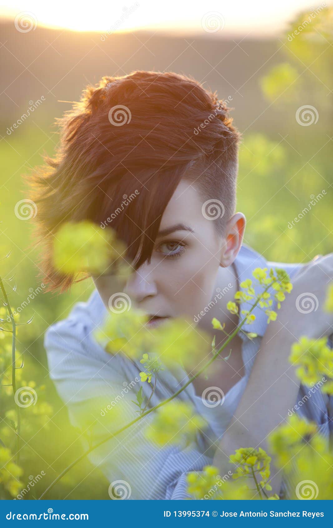 Beautiful hidden girl stock photo. Image of green, close - 13995374