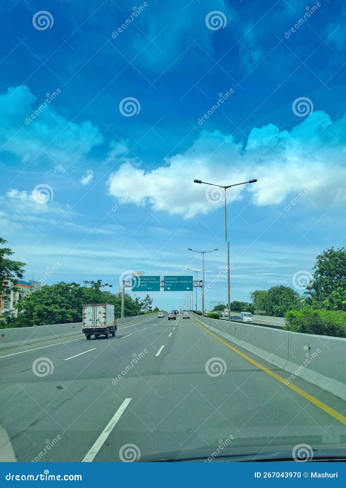 Beautiful Highway in Jakarta Indonesia Stock Photo - Image of beautiful ...